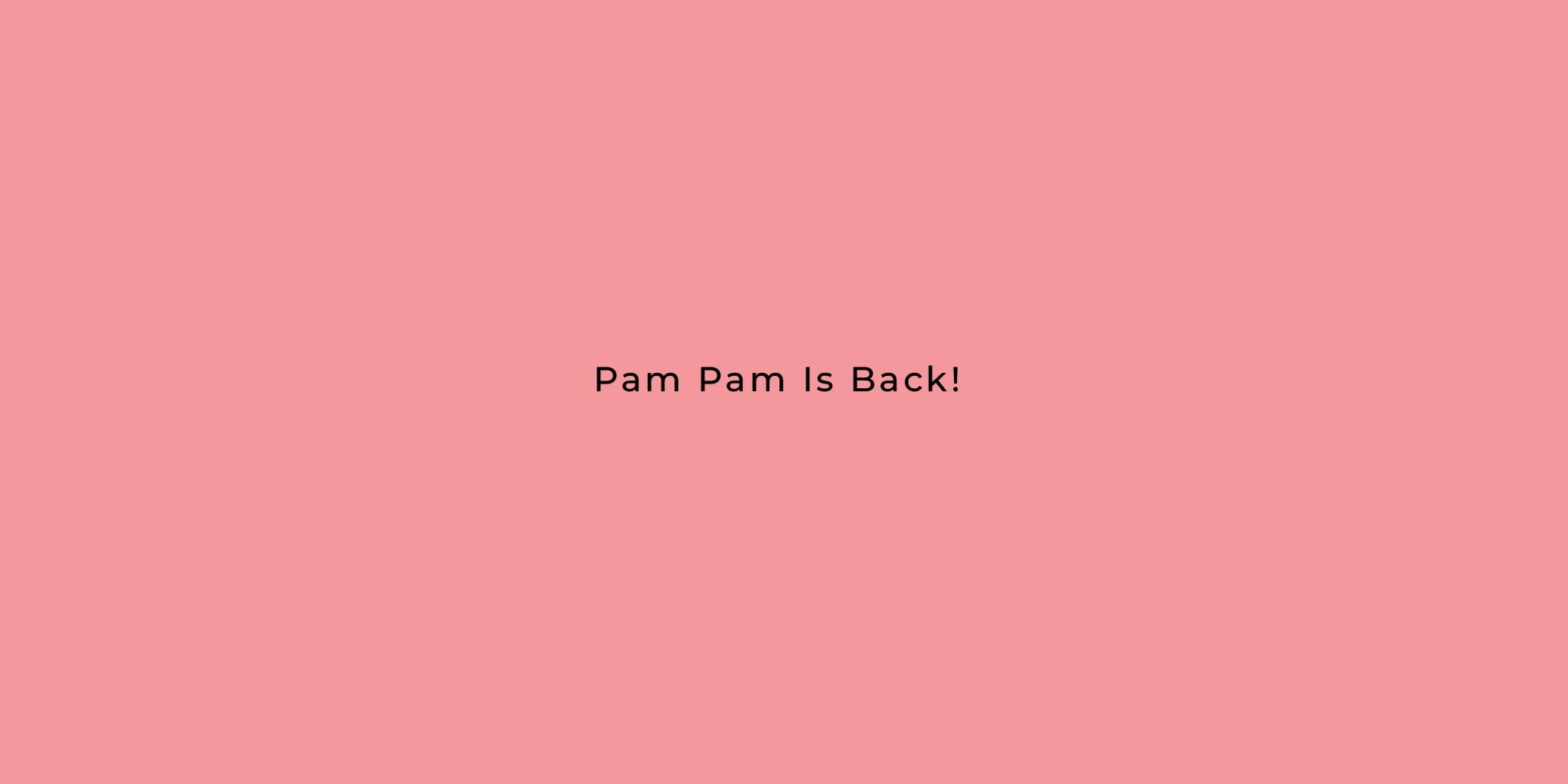 Pam Pam Is Back! - pam pam