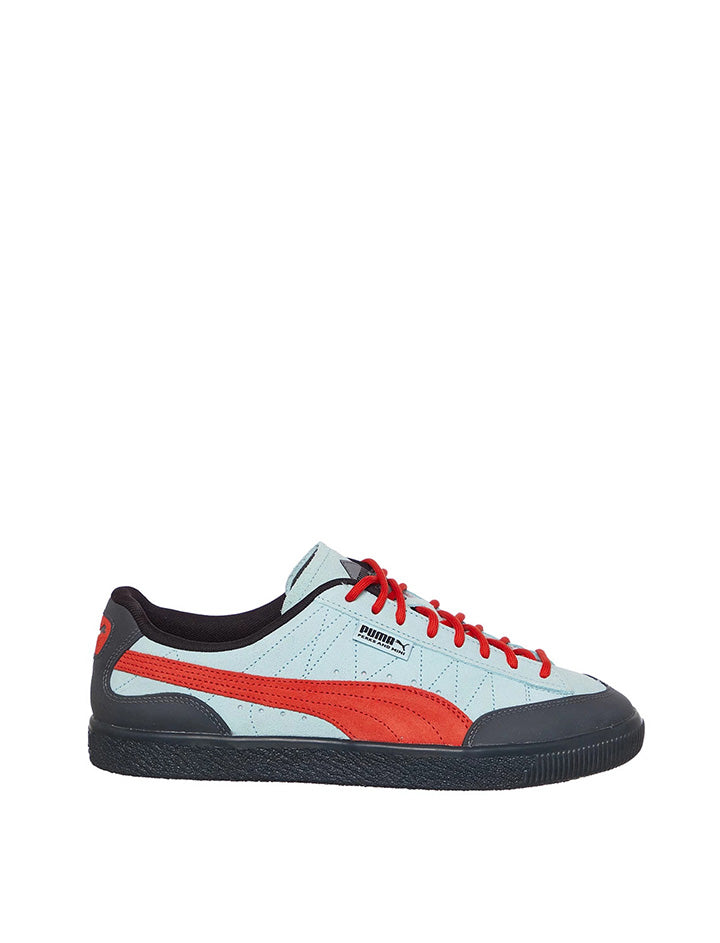 Puma Clyde Rubber PAM Trainer Light Aqua / Warm Earth - Womenswear