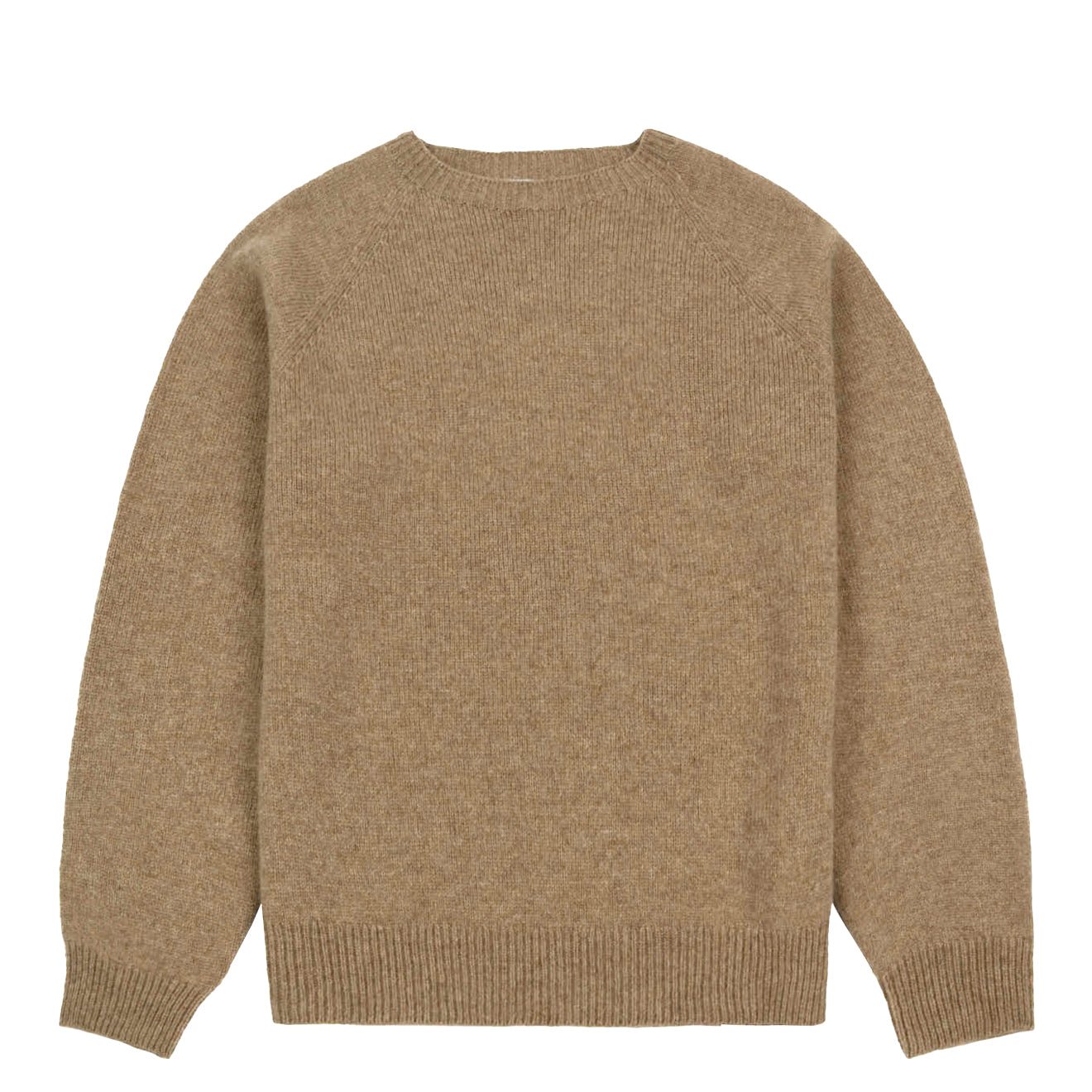 Sunspel Womens Lambswool Crew Mink | pam pam